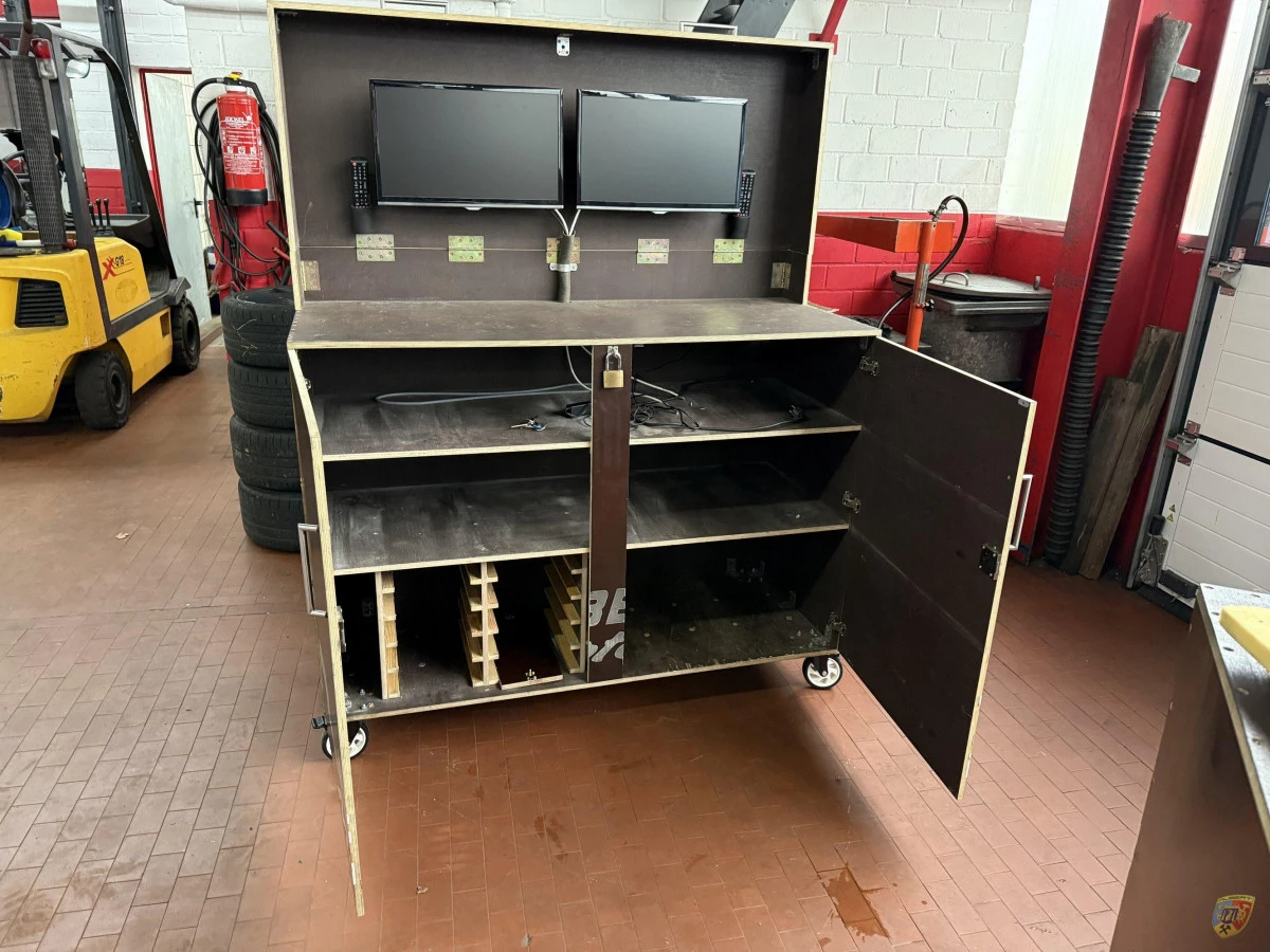 L Case with 2 screens and transport box for Pitbox